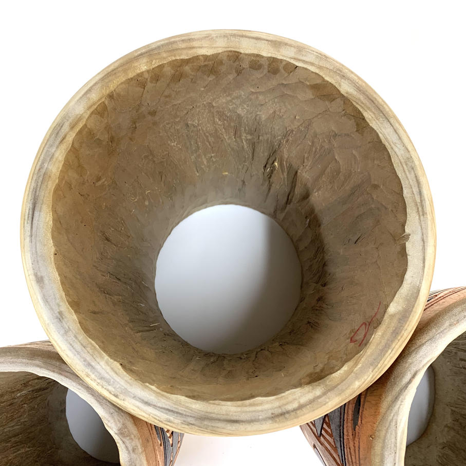 Ghana dun shells set - Twenaboa timber - African Drumming